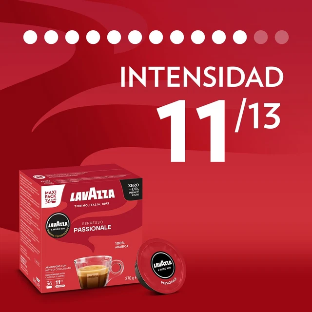 LAVAZZA A MODO Mio Passionale Coffee Pods Espresso, 100% Arabica, 36 ...