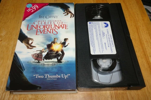 LEMONY SNICKET'S A Series of Unfortunate Events (VHS, 2005) Jim Carrey ...