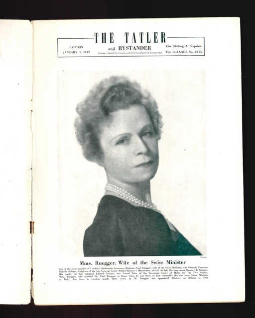 TATLER MAGAZINE BACK Issues 1947 - 1949 British Society History £25.00 ...
