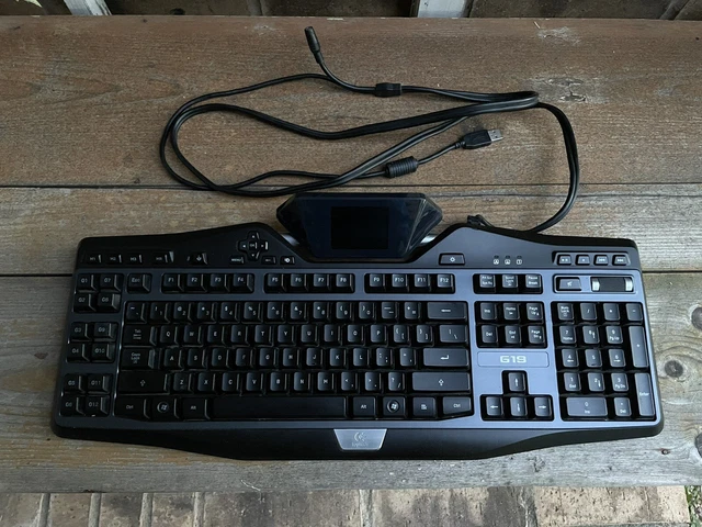 Logitech G19 Programmable Gaming Keyboard With Color Display No Power