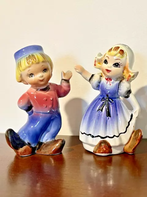 RARE VINTAGE JAPAN Salt Pepper Shakers DUTCH BOY GIRL Perfect Condition ... RARE VINTAGE JAPAN Salt Pepper Shakers DUTCH BOY GIRL Perfect Condition ...