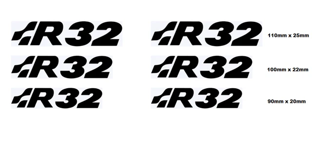 VW GOLF R32 MK5 MK4 Premium High Temp Brake Caliper Vinyl Sticker ...