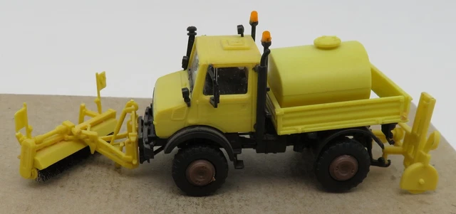 RARE KIBRI 1/87 HO CAMION MERCEDES UNIMOG KRAMER ENTRETIEN VOIRIE ...