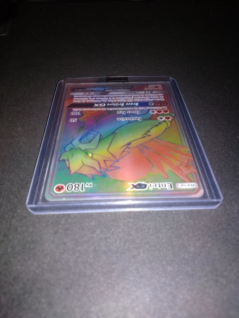 CARTE POKÉMON ENTEI GX Rainbow 74/73 secret rare Légendes brillantes ...