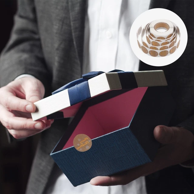 1 ROLL OF 500Pcs Merry Christmas Sticker Holiday Decoration Sticker DIY ...