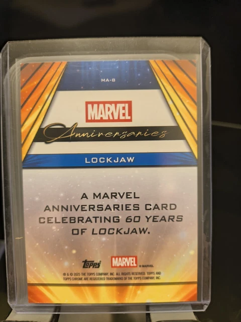 LOCKJAW 2025 TOPPS Chrome Marvel Lockjaw 60th Anniversary Refractor ...