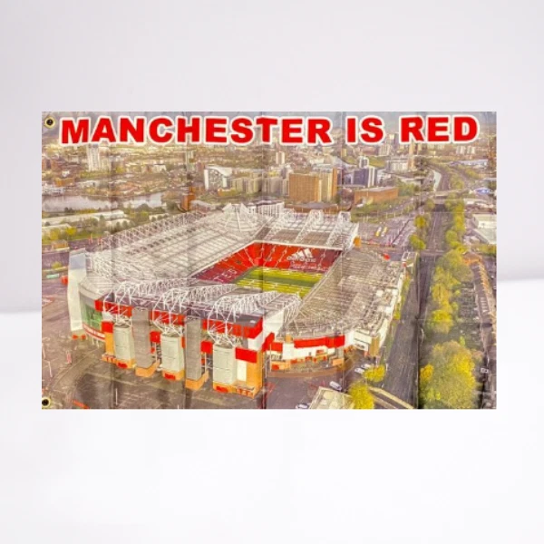 MANCHESTER UNITED &MANCHESTER Is Red" Flag (3ft x 2ft) £10.99 - PicClick UK