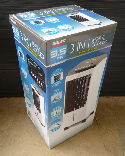 ARLEC 3.5L 3IN1 Portable Air Cooler/Fan/Humidifier + Remote AEC0401GB ...