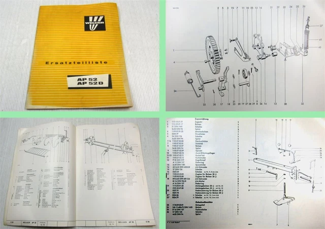 SPARE PARTS CATALOGUE Welger AP52 AP52D collection press spare parts list 1975 £19.91 - PicClick UK