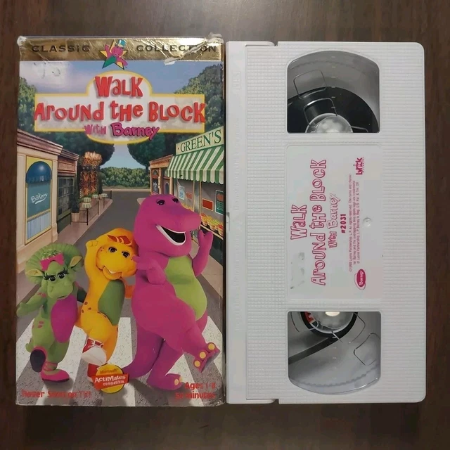 BARNEY WALK AROUND the Block with Barney VHS 1999 Classic Collection ...
