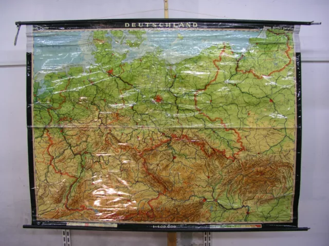 SCHULWANDKARTE WANDKARTE MAP Karte Deutschland Germany 37erGr 213x158 ...