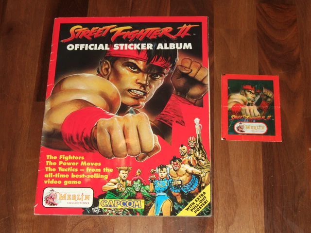 STREET FIGHTER 2 Complete Merlin sticker album, Street Fighter II ...