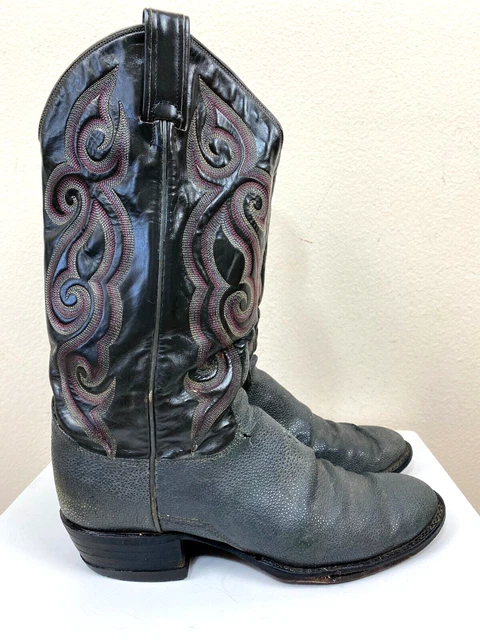 TONY LAMA 8038 Men's Gray Stingray Leather Cowboy Boot 10.5D Western ...