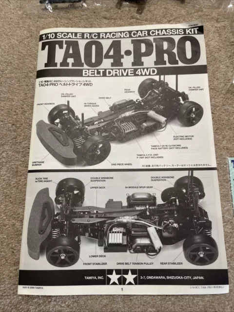 NEW TAMIYA TA04 Pro Kit Nib 58261 Rare £333.12 - PicClick UK