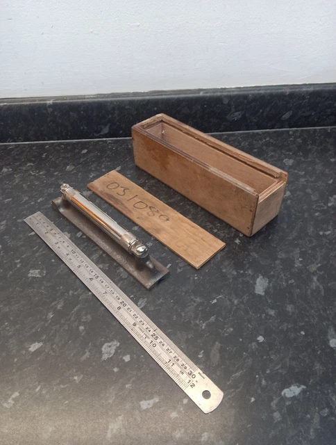 RABONE AND CHESTERMAN 8 Inch Machine Engineers Precision Level With Box ...