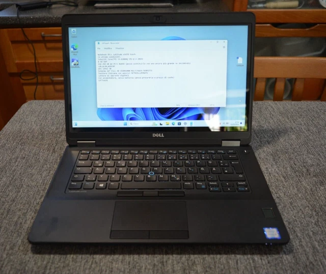 NOTEBOOK PC PORTATILE DELL Latitude e5470 touch 14" i5 SSD256GB WINDOWS ...