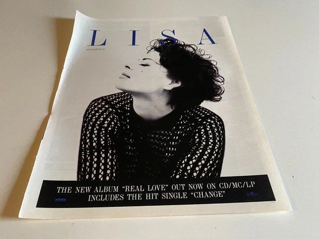 FRAMED MAGAZINE ADVERT 12X10" Lisa Stansfield : Real Love Album £24.99 ...