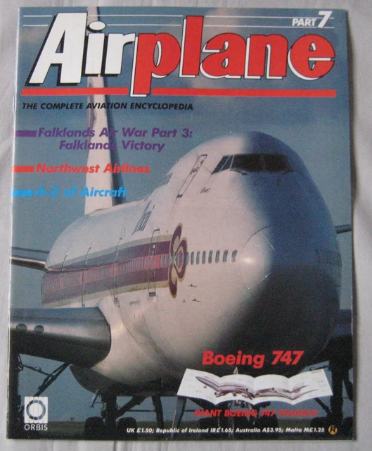 AIRPLANE AVIATION ENCYCLOPEDIA Magazine Issue 7 Boeing 747 Cutaway ...