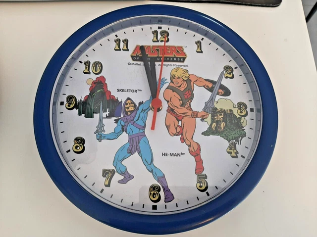 RARE VINTAGE HE-MAN Masters of the Universe He-Man & Skeletor Clock EUR ...