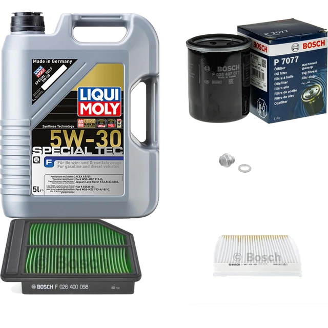 BOSCH INSPECTION SET 5L Liqui Moly Spécial Tec F 5W-30 pour Honda Civic EUR 116,40 - PicClick FR