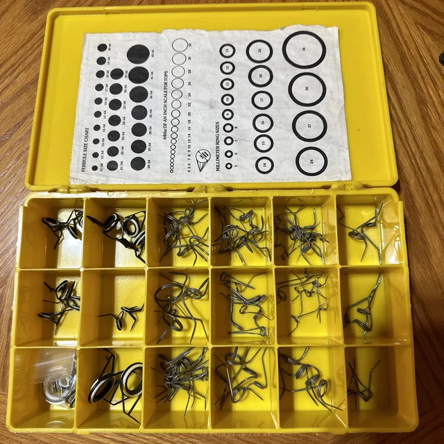 100 + VINTAGE Assorted Rod Building Replacement Eyelets Line Guides ...