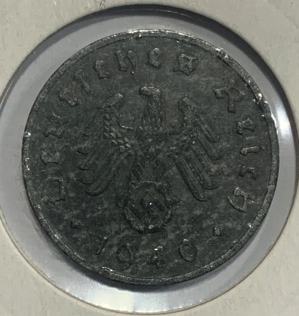 1940 G GERMANY - Third Reich 10 Reichspfennig Nazi Swastika Coin EUR 6 ...