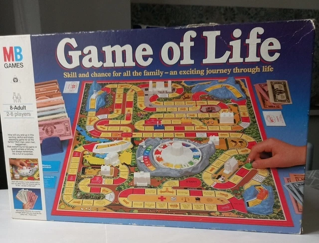 GAME OF LIFE Jeu de Société MB Games Ancien Anglais 8 + Ans 2 - 6 ...