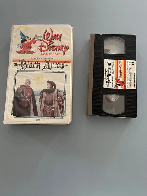 WALT DISNEY HOME video disney black arrow vhs rare white clam shell case £54.98 - PicClick UK