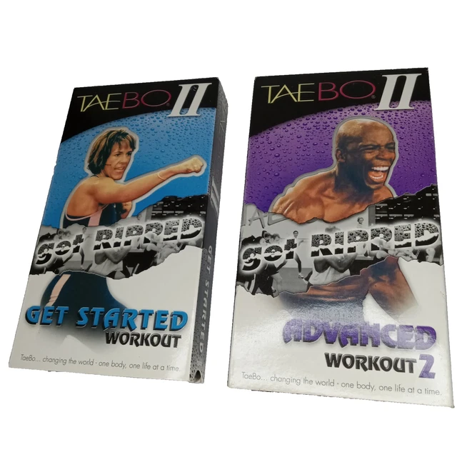 TAEBO II GET Ripped VHS Tape Set Get Started/Advanced Workout 2 Billy ...