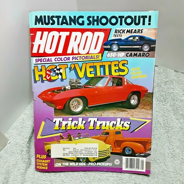 Hot Rod Magazine May 1987 Hot Corvettes Mustang Shootout Trucks £353 Picclick Uk