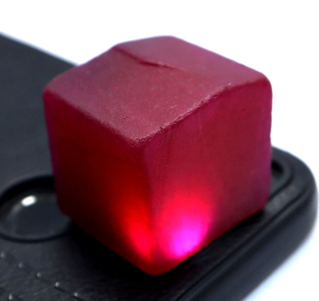 NATURAL RED RUBY 217 Ct South African Cube Rough CERTIFIED Loose ...