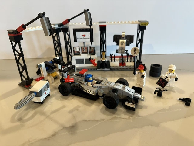 LEGO SPEED CHAMPIONS Set 75911 McLaren Mercedes Pit Stop w/Manuals 100% ...