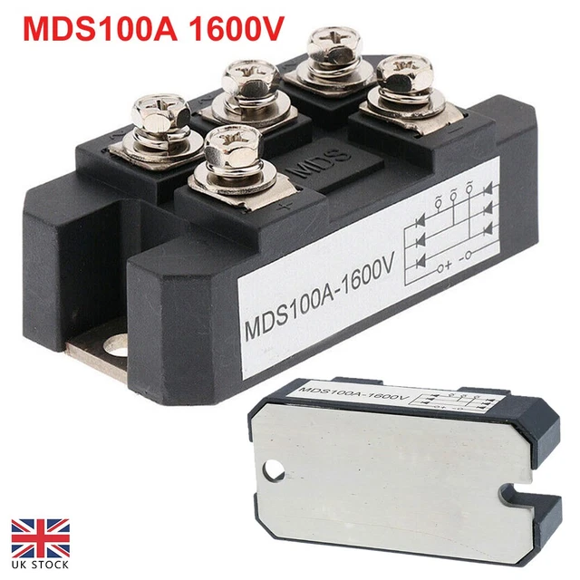 BRIDGE RECTIFIER MDS-100A 1600V 5 Terminals 3-Phase Full Wave Diode ...