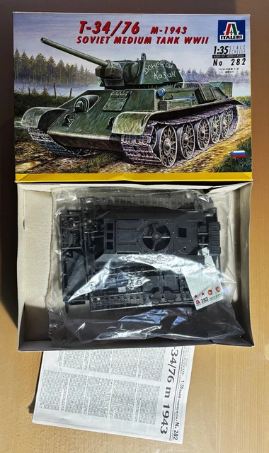 ITALERI 282 - T-34/76 M-1943 Soviet Medium Tank - 1/35 Plastic Kit EUR ...