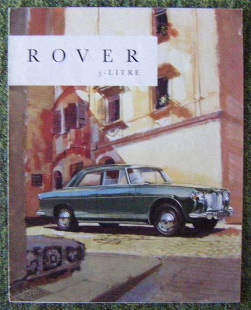 ROVER 3 LITRE Car Sales Brochure Circa 1960 Ref- 620 £17.99 - PicClick UK