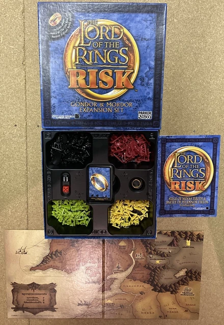 THE LORD OF the Rings Risk - Gondor & Mordor Expansion Set Board Game ...