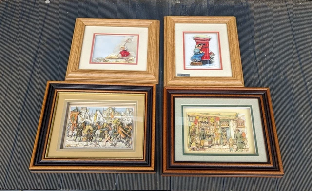 ANTON PIECK 3D Shadow Box Artworks Bundle Of x4 pics (x2 Pick and x2 ...