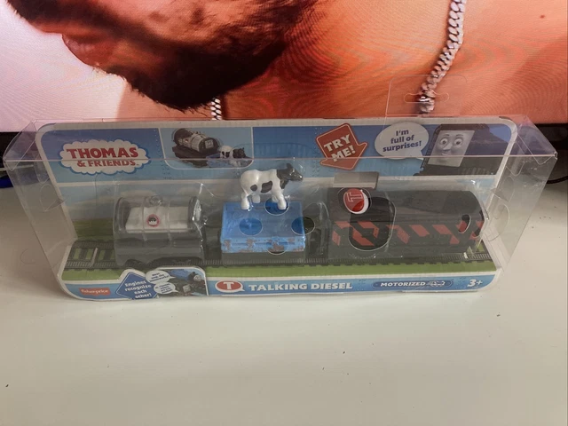 THOMAS AND FRIENDS Talking Diesel Toy Train, Motorized Engine with ...