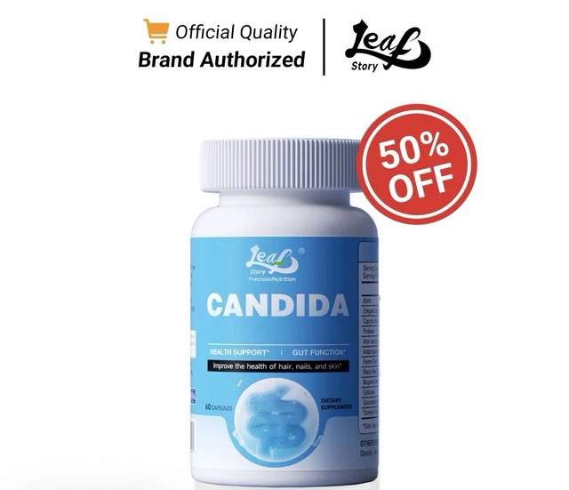 LEAF 60 CAPSULES Candida Cleanse Extra Strength All-in-one £14.50 ...