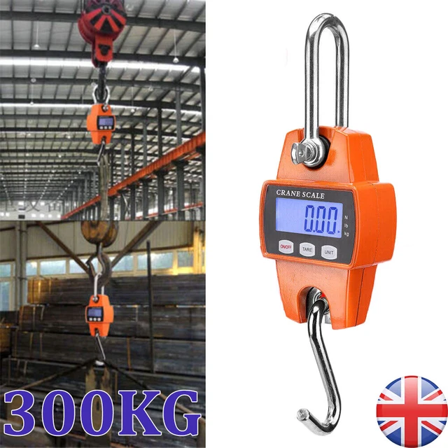 300KG 0.1KG PORTABLE LCD Digital Crane Scale Hanging Scale Mini ...