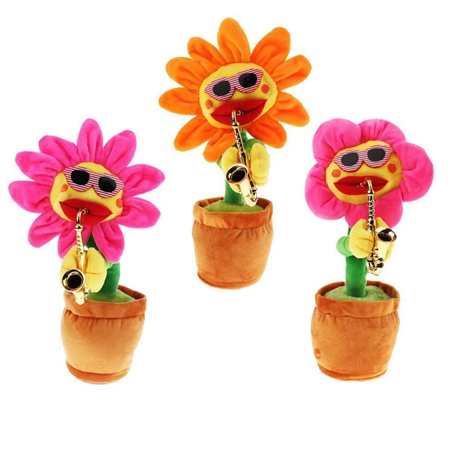 DANCING TOY SINGING Sunflower Musical Plush Stuffed Plant Toys £14.93 ...