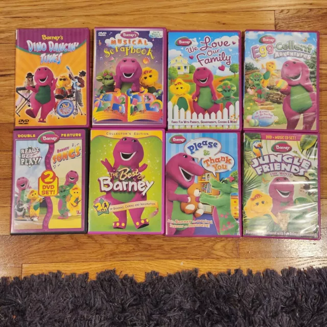 8 DVD LOT barney baby bop movie purple dinosaur childrens video £27.54 ... 8 DVD LOT barney baby bop movie purple dinosaur childrens video £27.54 ...