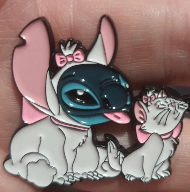 STITCH PIN BADGE Stitch Dressed As Marie From Aristocats Enamel £6.95 ...