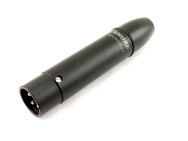 SHURE MICROFLEX CONDENSER 150 Ohms Adapter Preamp Black 3 Pin XLR ...