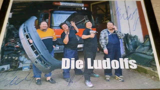 DIE LUDOLFS AUTOGRAMMKARTE Alle 4 Haben Unterschrieben Im Bilderrahmen ...