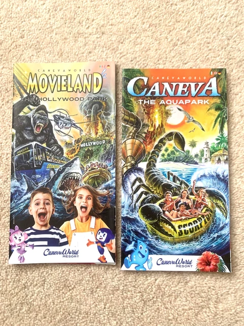THEME PARK MAP Bundle - 2 Maps Movieland & Caneva - Lake Garda Theme ...