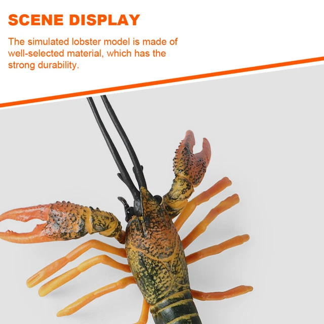 PLASTIC LOBSTER FAKE Shrimp Lifelike Kids Pretend Play Toy £6.38 ...
