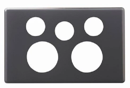 LEGRAND EXCEL LIFE DEDICATED DOUBLE POWERPOINT COVER PLATE Extra Hole ...