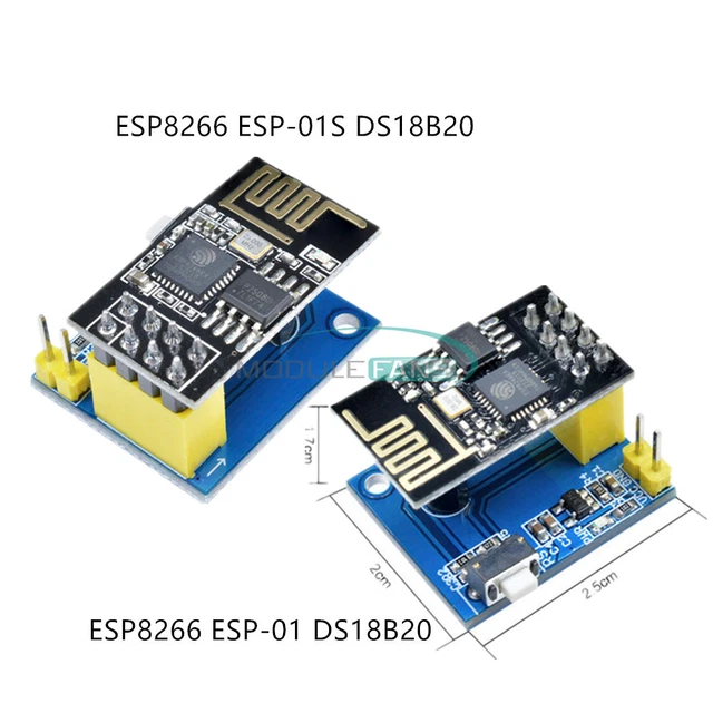 ESP8266 ESP-01/01S WIFI Wireless Transceiver DS18B20 Temperature Sensor ... ESP8266 ESP-01/01S WIFI Wireless Transceiver DS18B20 Temperature Sensor ...