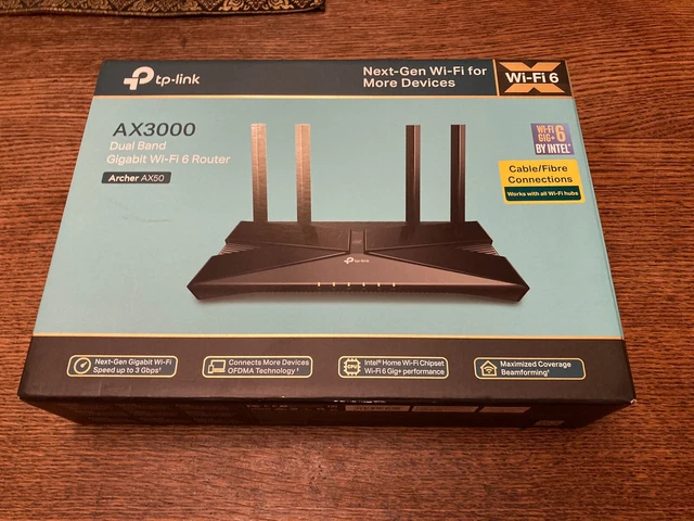 TP-LINK AX3000 ARCHER AX50 Dual-Band Gigabit Wi-Fi 6 Router £42.55 ...